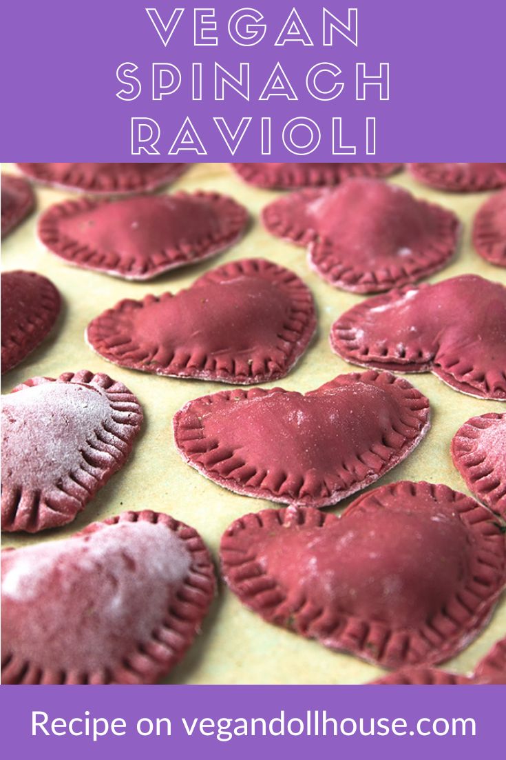 Vegan Dollhouse - Pink Heart Shaped Ravioli