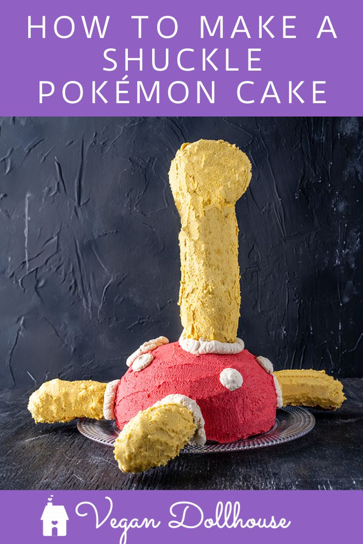 Vegan Dollhouse - Shuckle Pokemon Birthday Cake